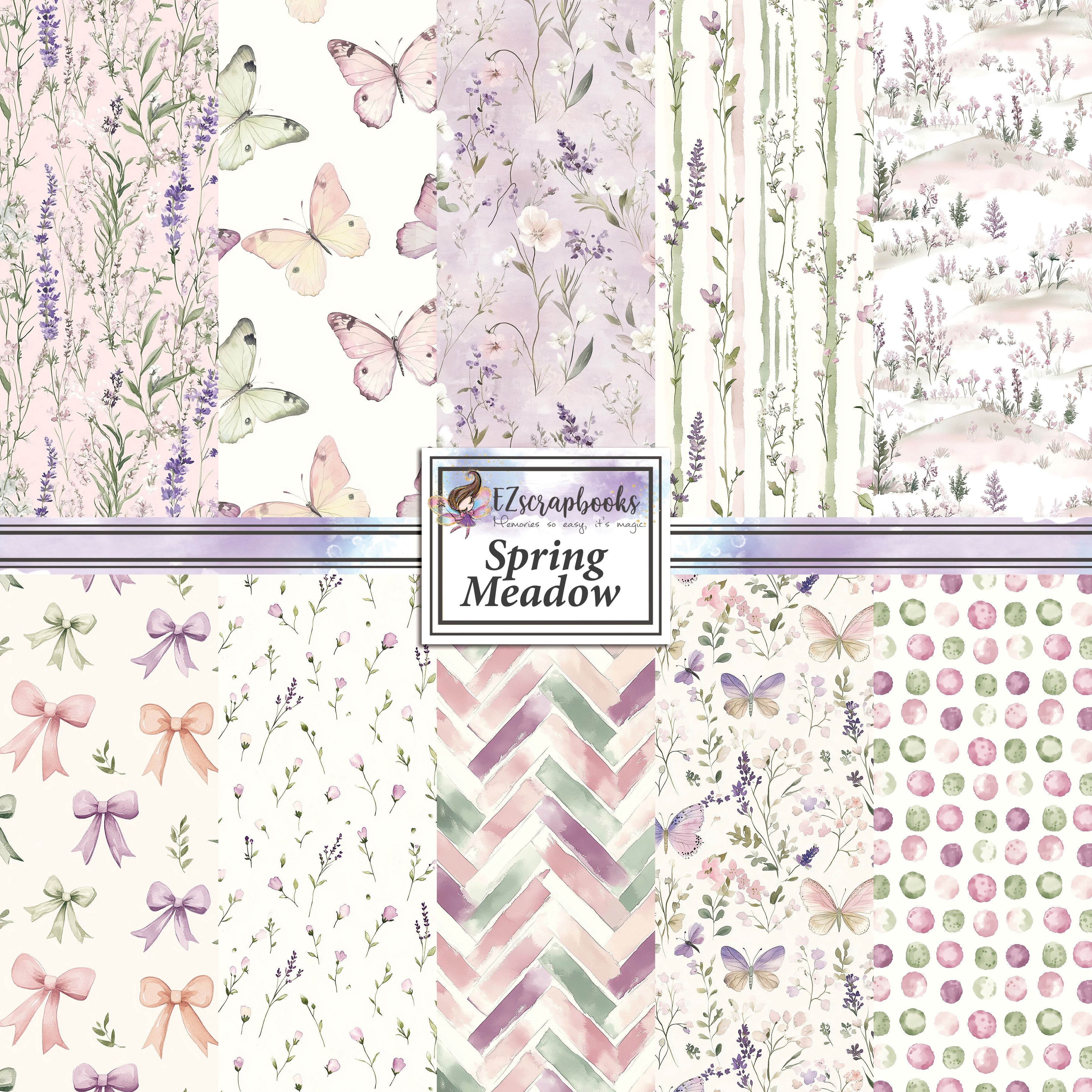 Spring Meadow - 12X12 Scrapbook Paper Pack - 25-8204 – EZscrapbooks