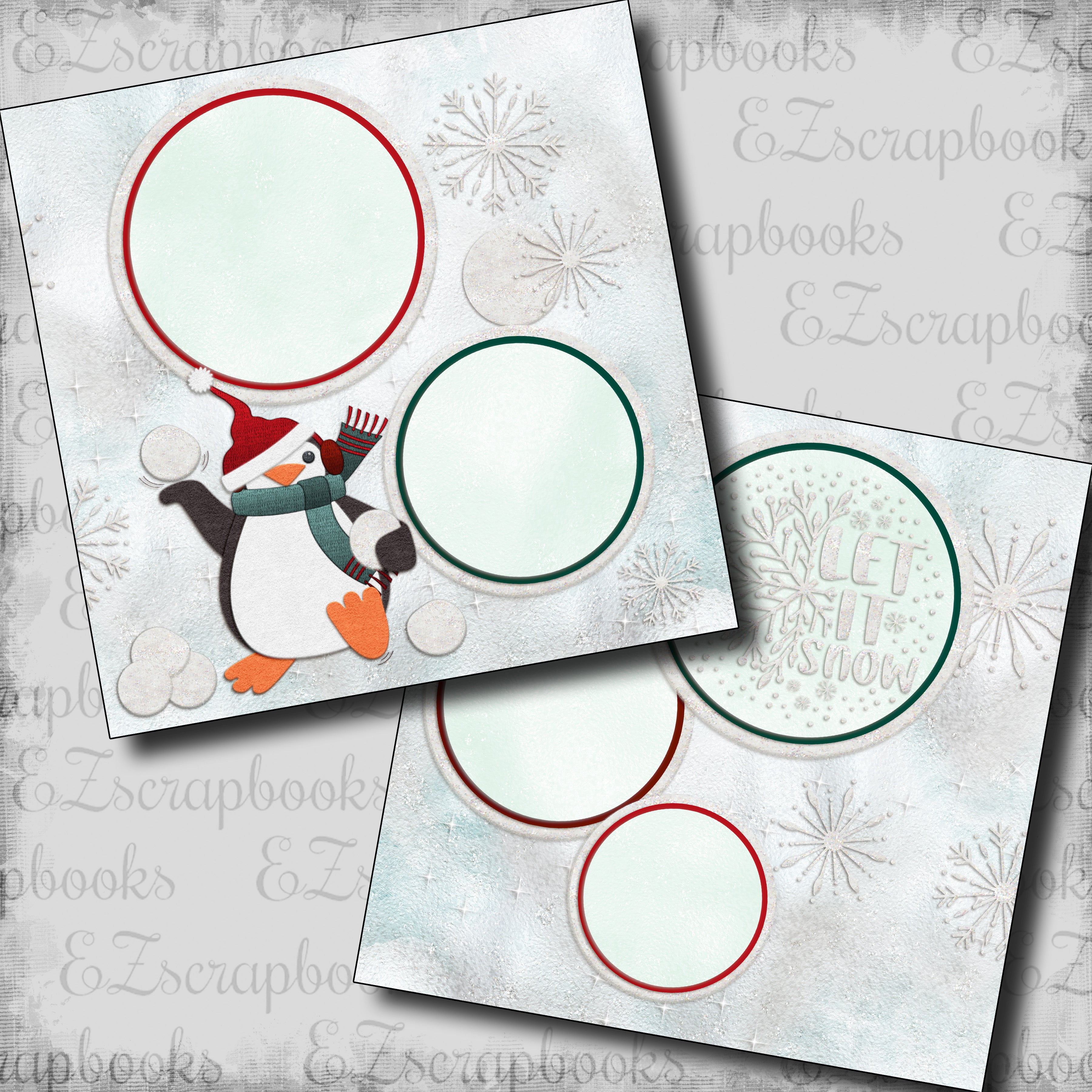 Winter Fun Snowball Penguin - 24-044 – EZscrapbooks