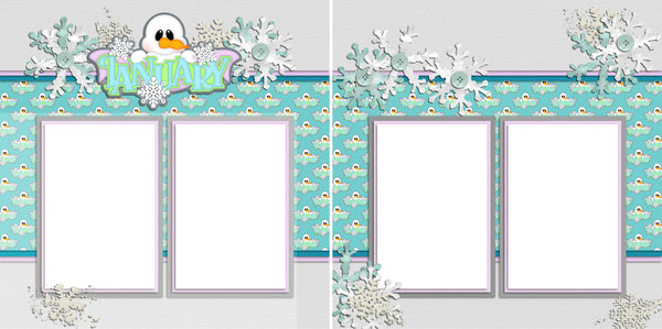 January - Digital Scrapbook Pages - INSTANT DOWNLOAD – EZscrapbooks