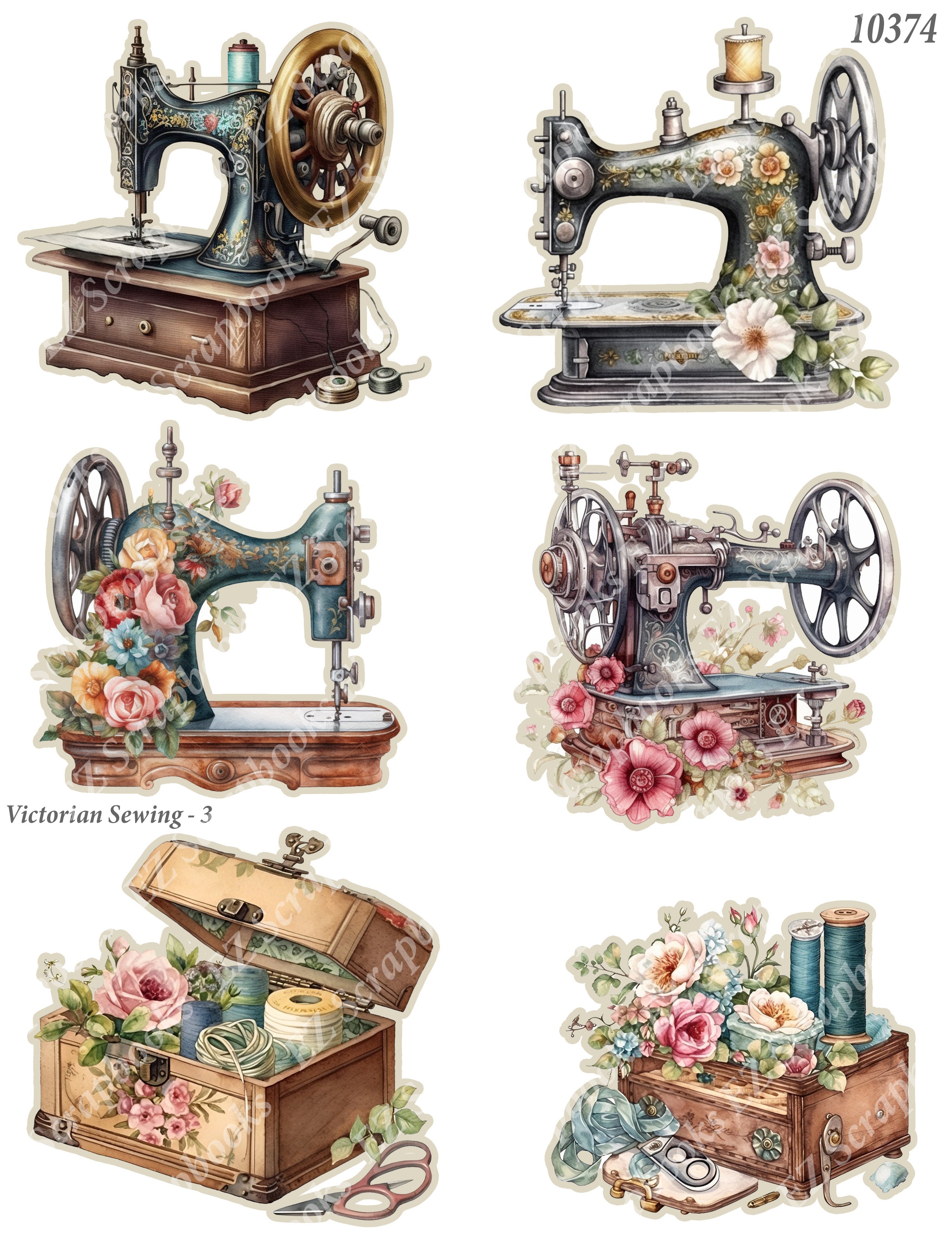 Victorian Sewing 3 - 10374 – EZscrapbooks