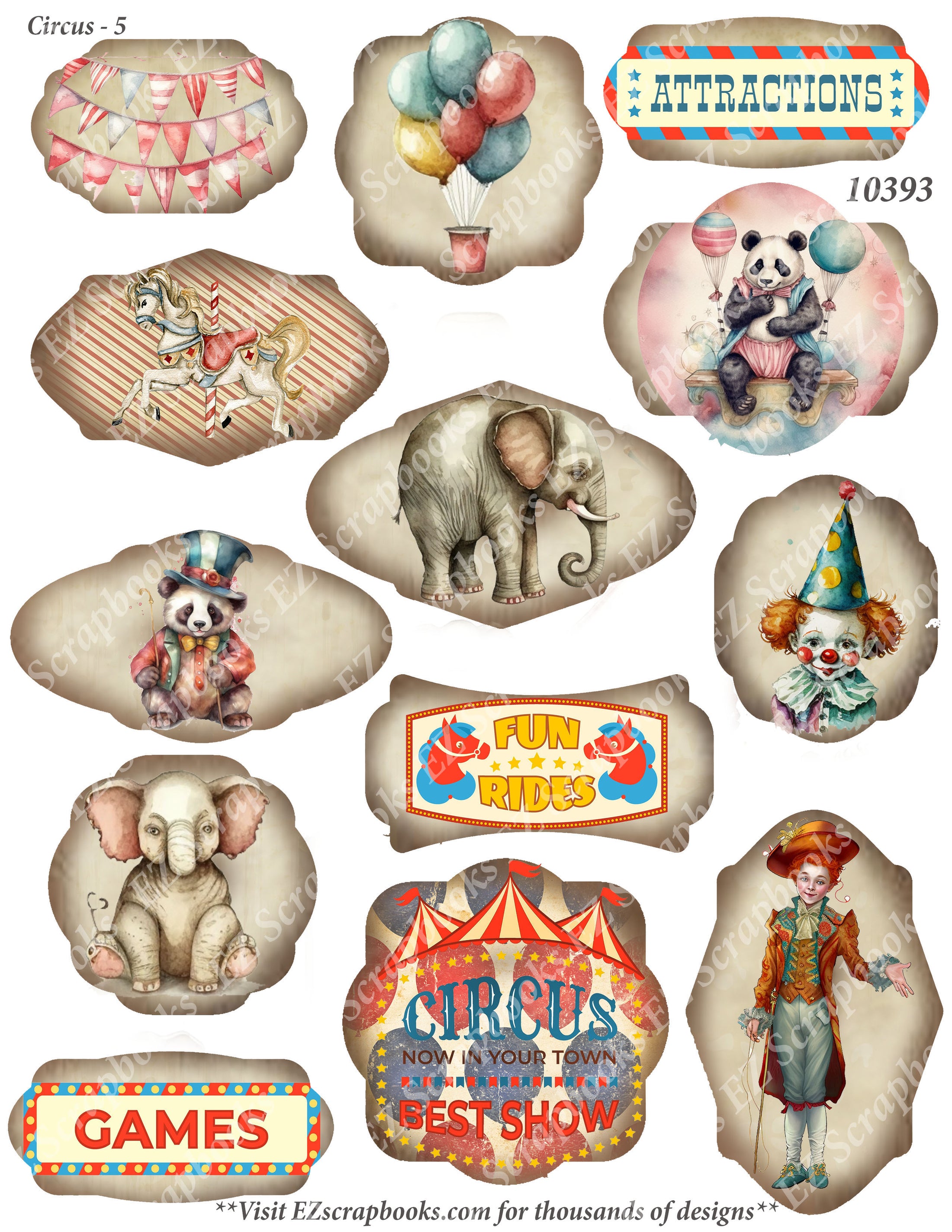 Circus 5 - 10393 – EZscrapbooks