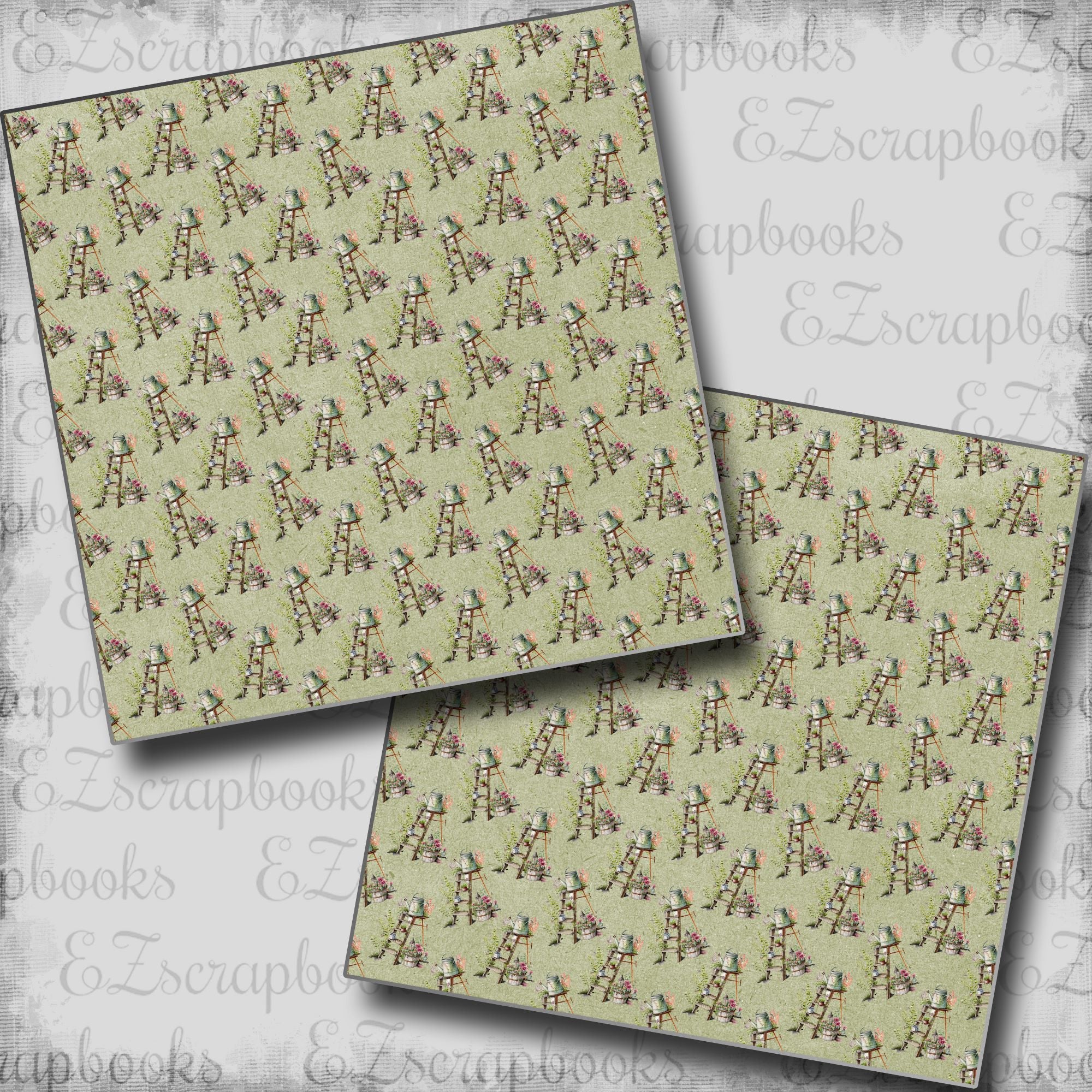 Cottage Garden Ladder - Papers - 23-169 – EZscrapbooks