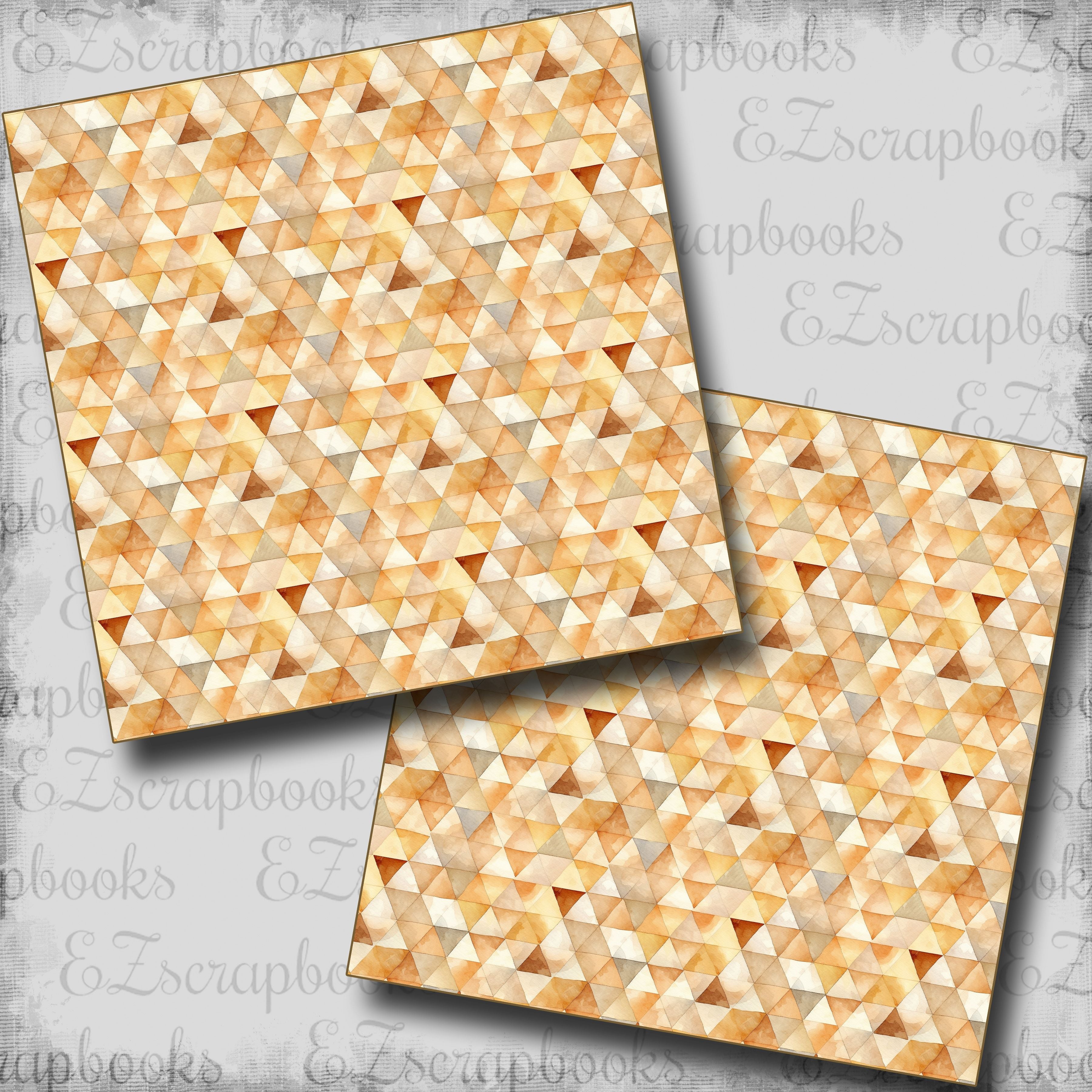 Baby Shower Triangles Paper - Scrapbook Papers - 24-245 – EZscrapbooks