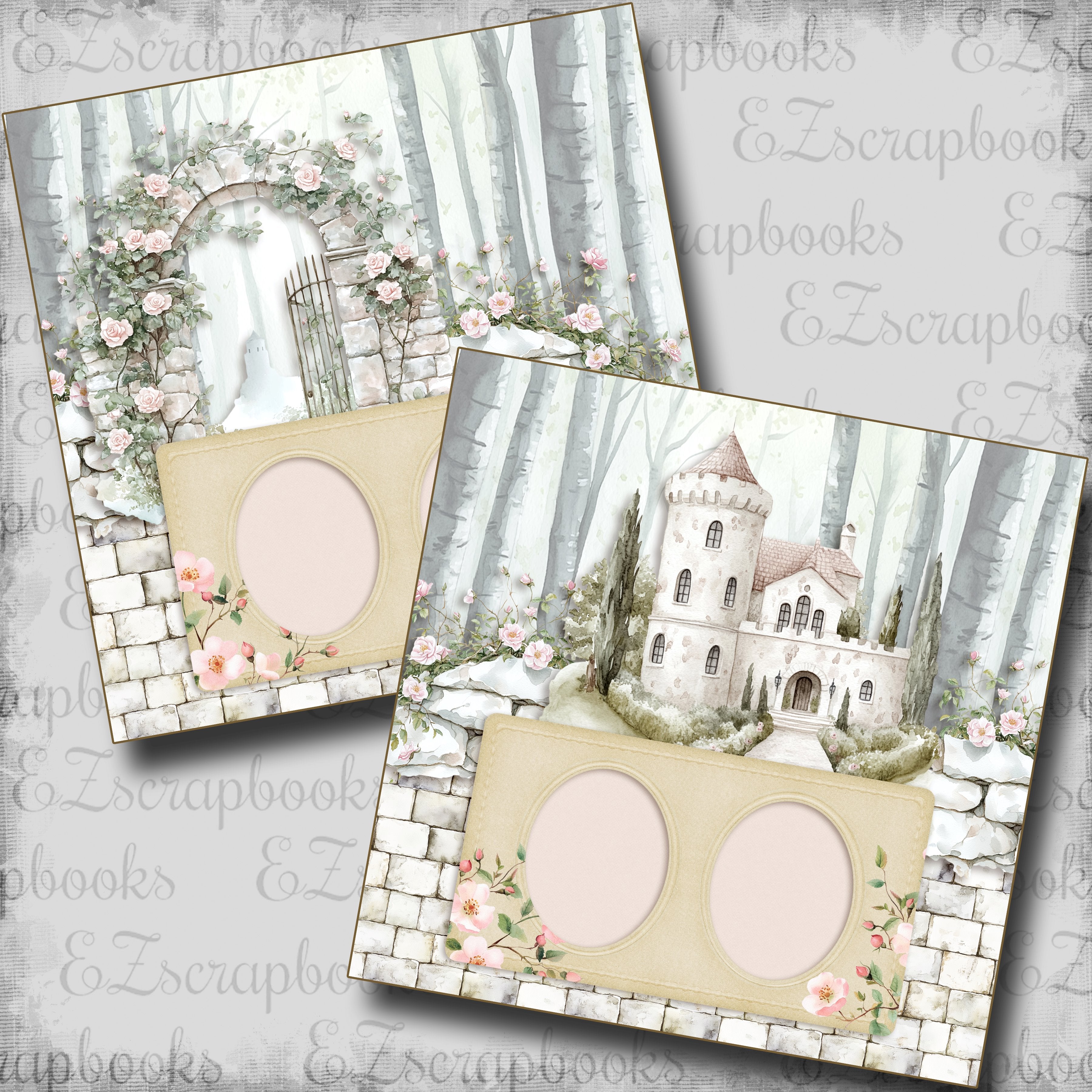 Enchanted Dream Castle - Scrapbook Layout - 25-776 – EZscrapbooks