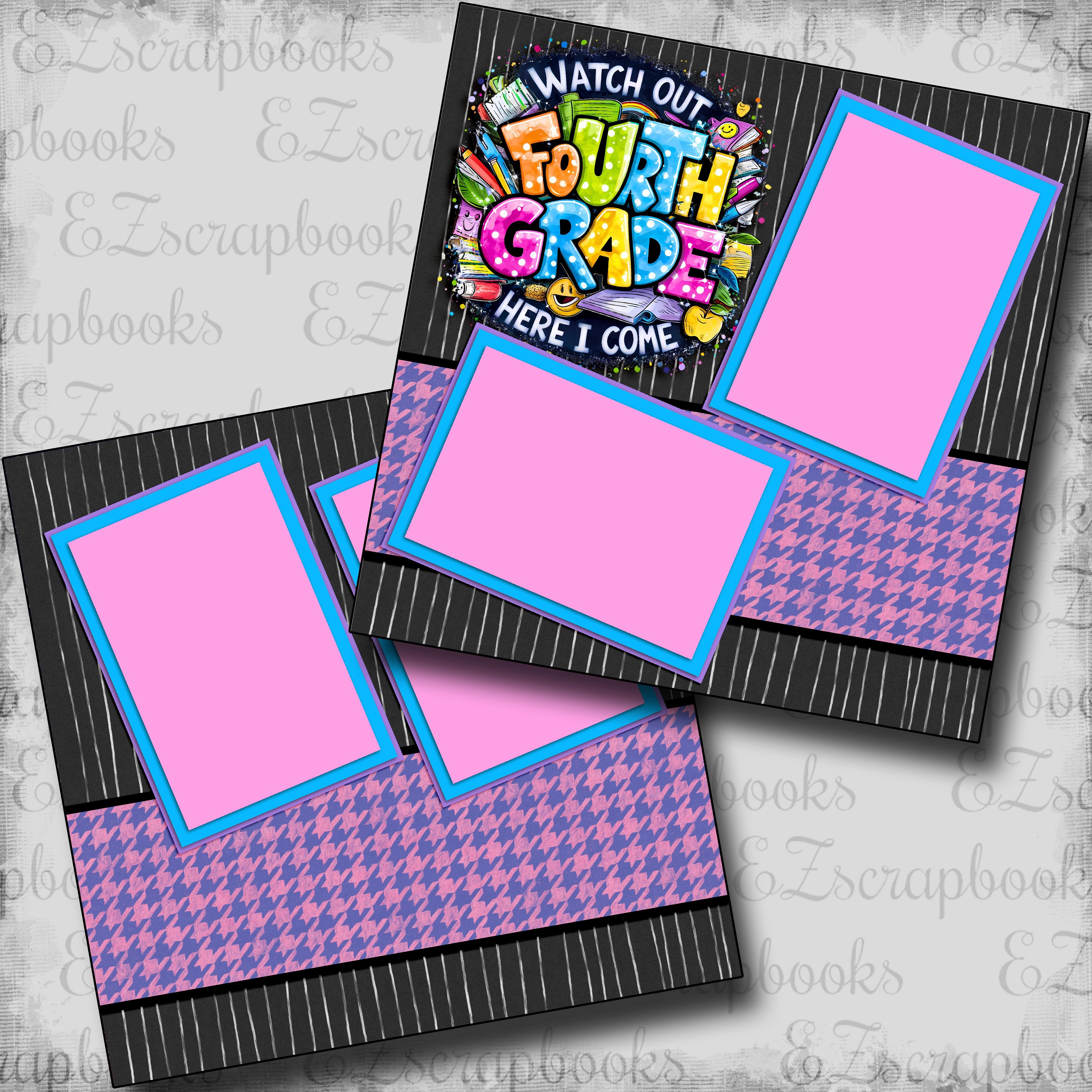 Fourth Grade Girl - Scrapbook Layout - 25-694 – EZscrapbooks