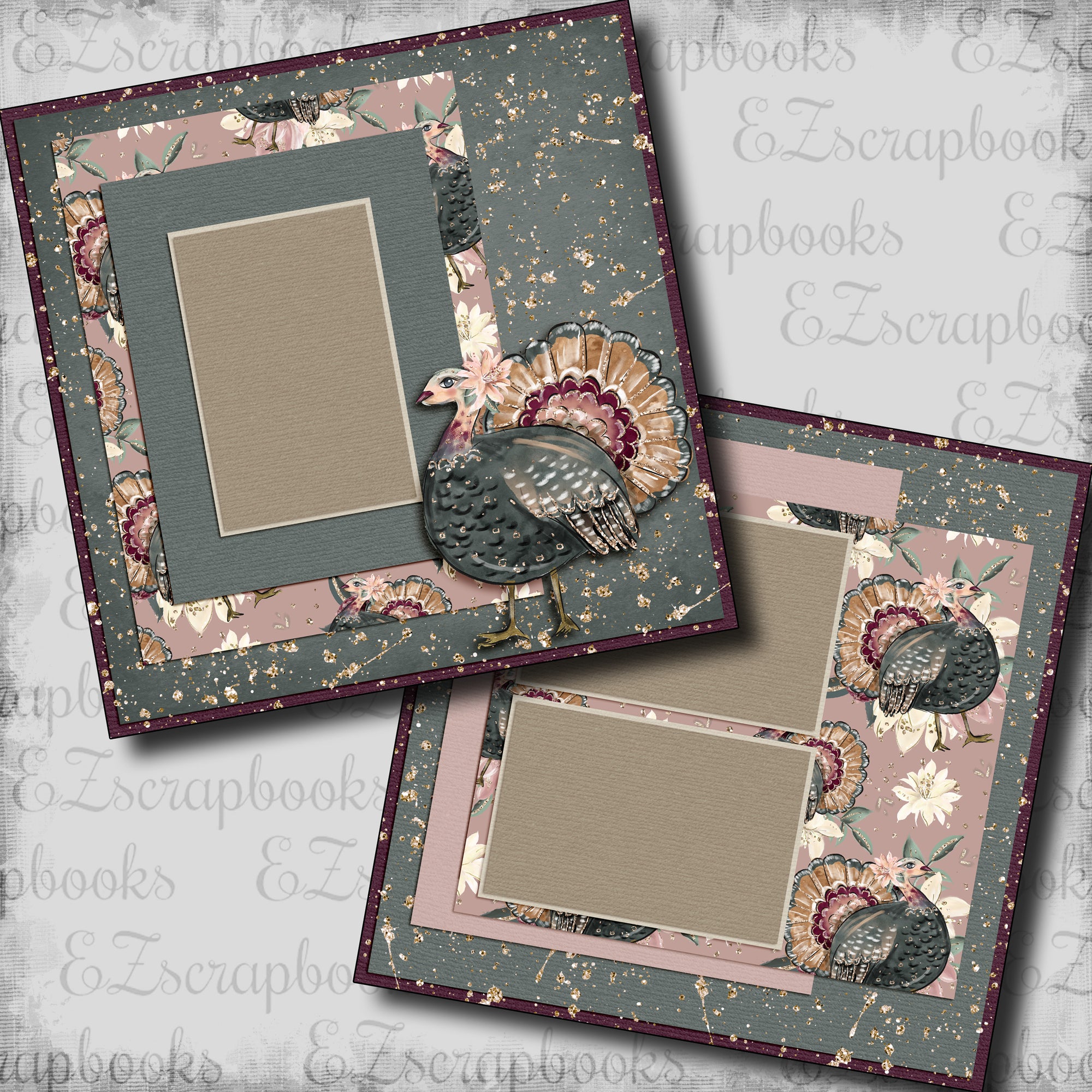 Thanksgiving Glam Turkey - 23-448 – EZscrapbooks