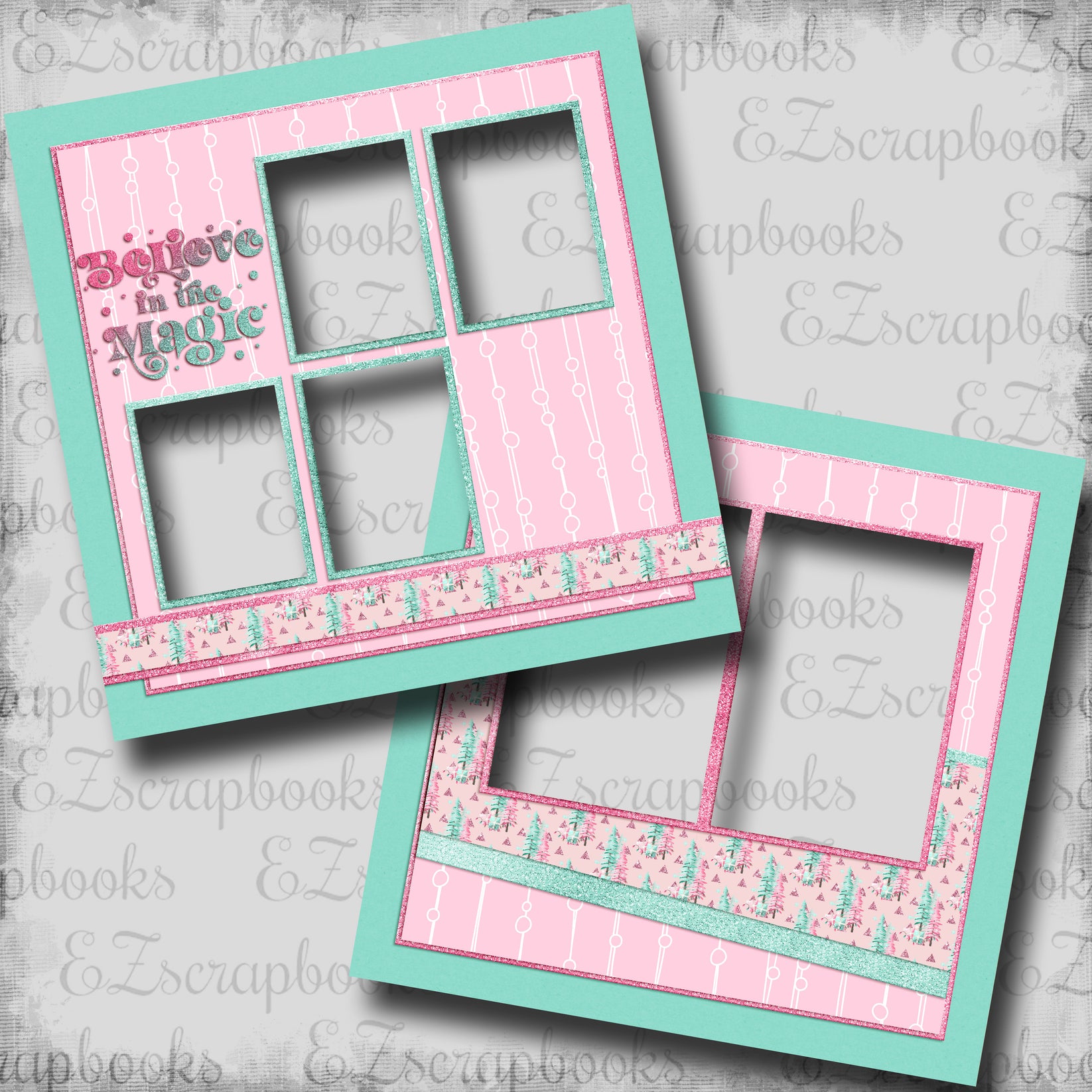 Believe in Magic - EZ Digital Scrapbook Pages - INSTANT DOWNLOAD ...
