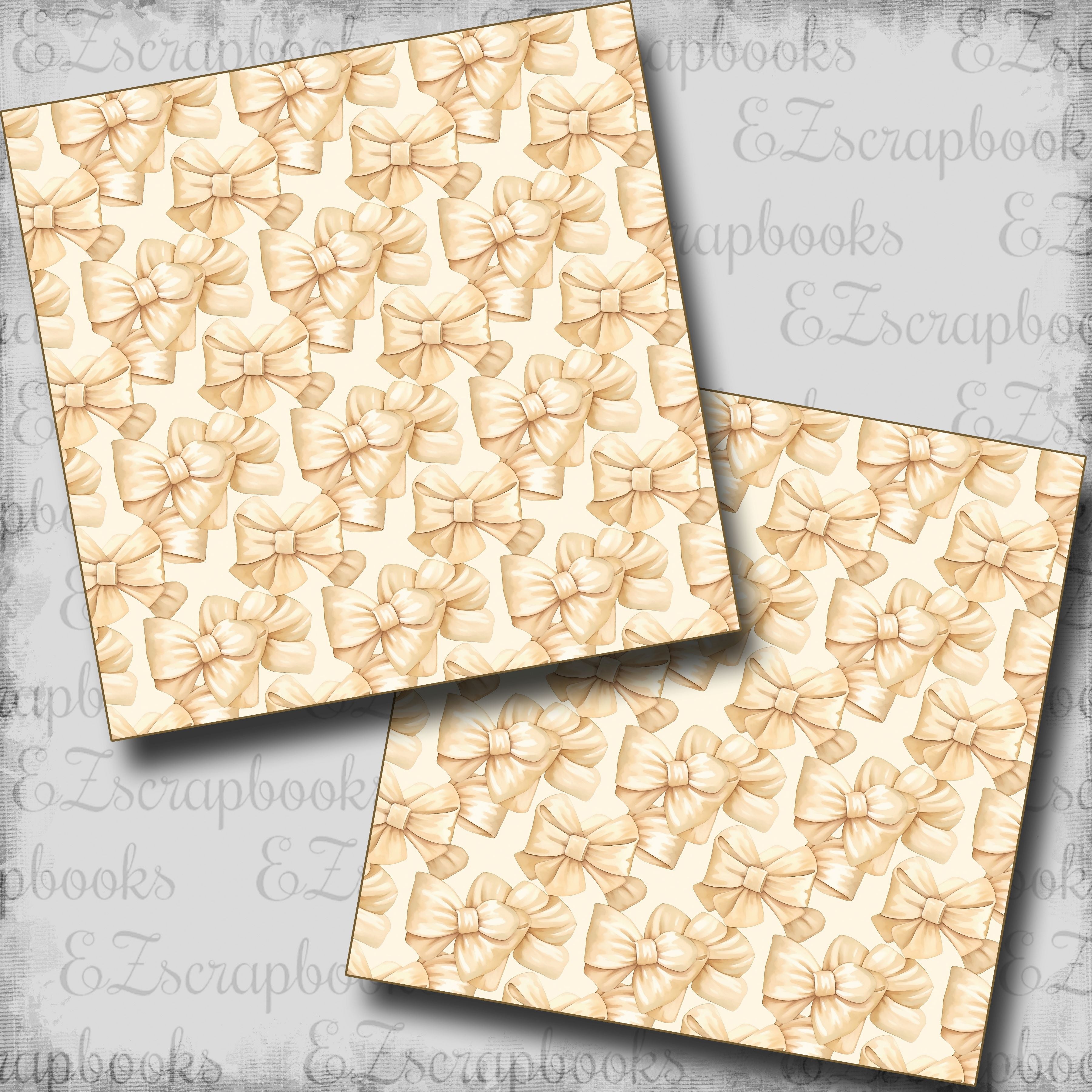 Baby Shower Bows - Scrapbook Papers - 24-240 – EZscrapbooks