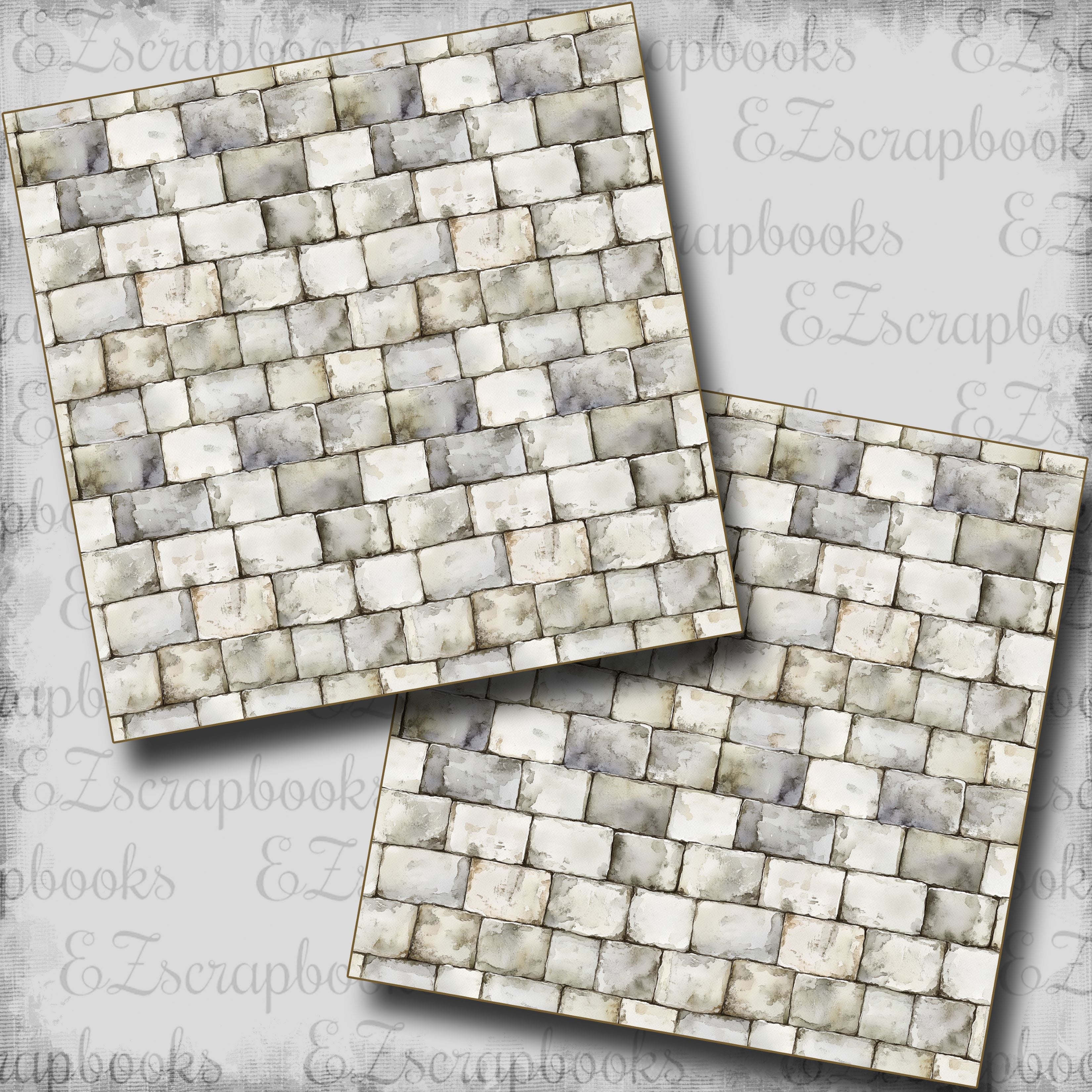 Enchanted Dream Stone Wall - Scrapbook Papers - 25-788 – EZscrapbooks