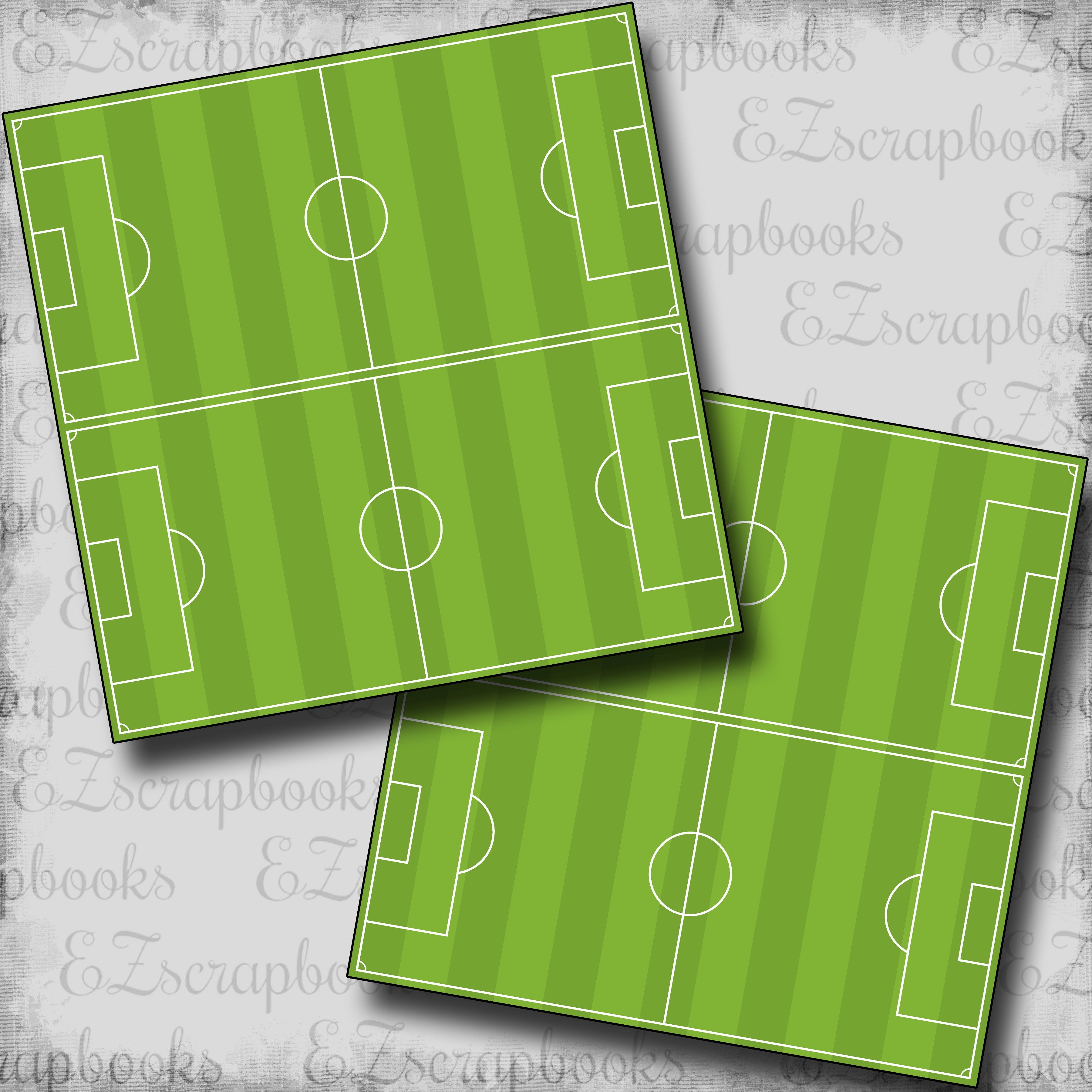 Soccer Field - Scrapbook Papers - 25-598 – EZscrapbooks