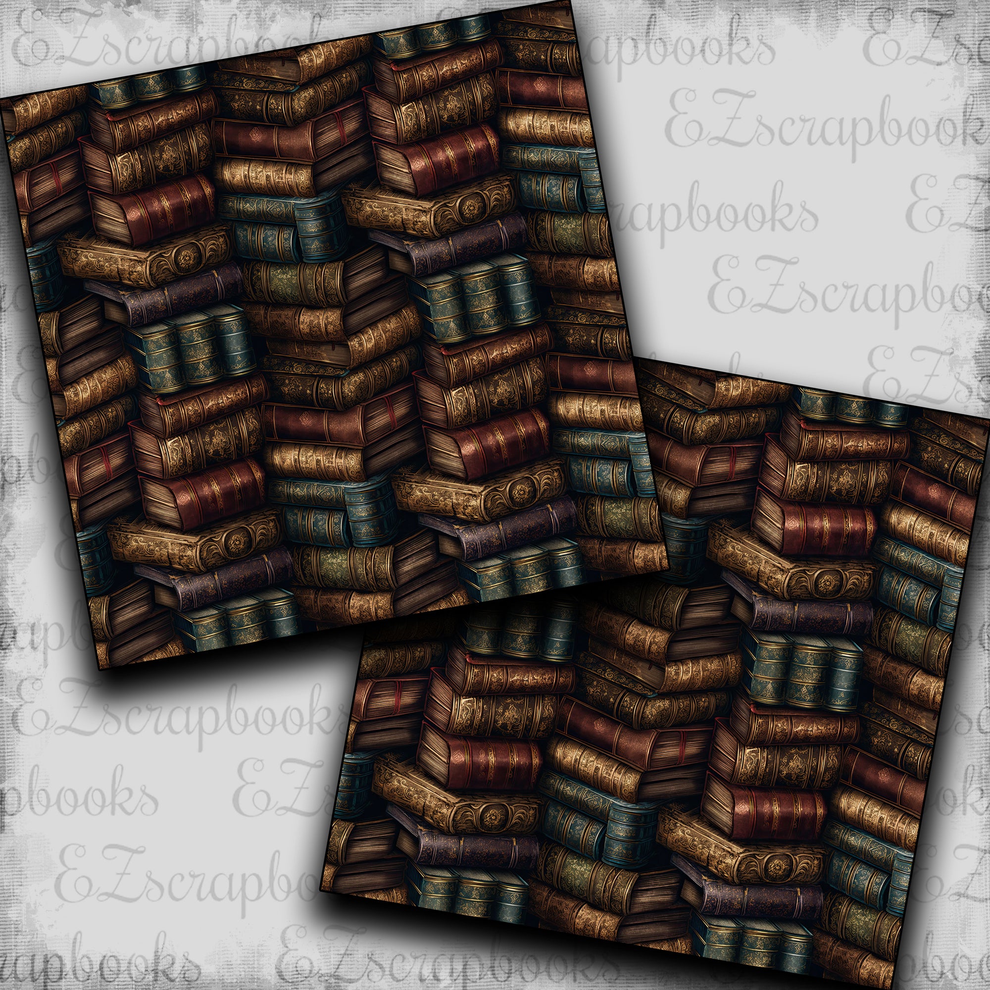 Fantasy Books Maroon - Papers - 23-469 – EZscrapbooks