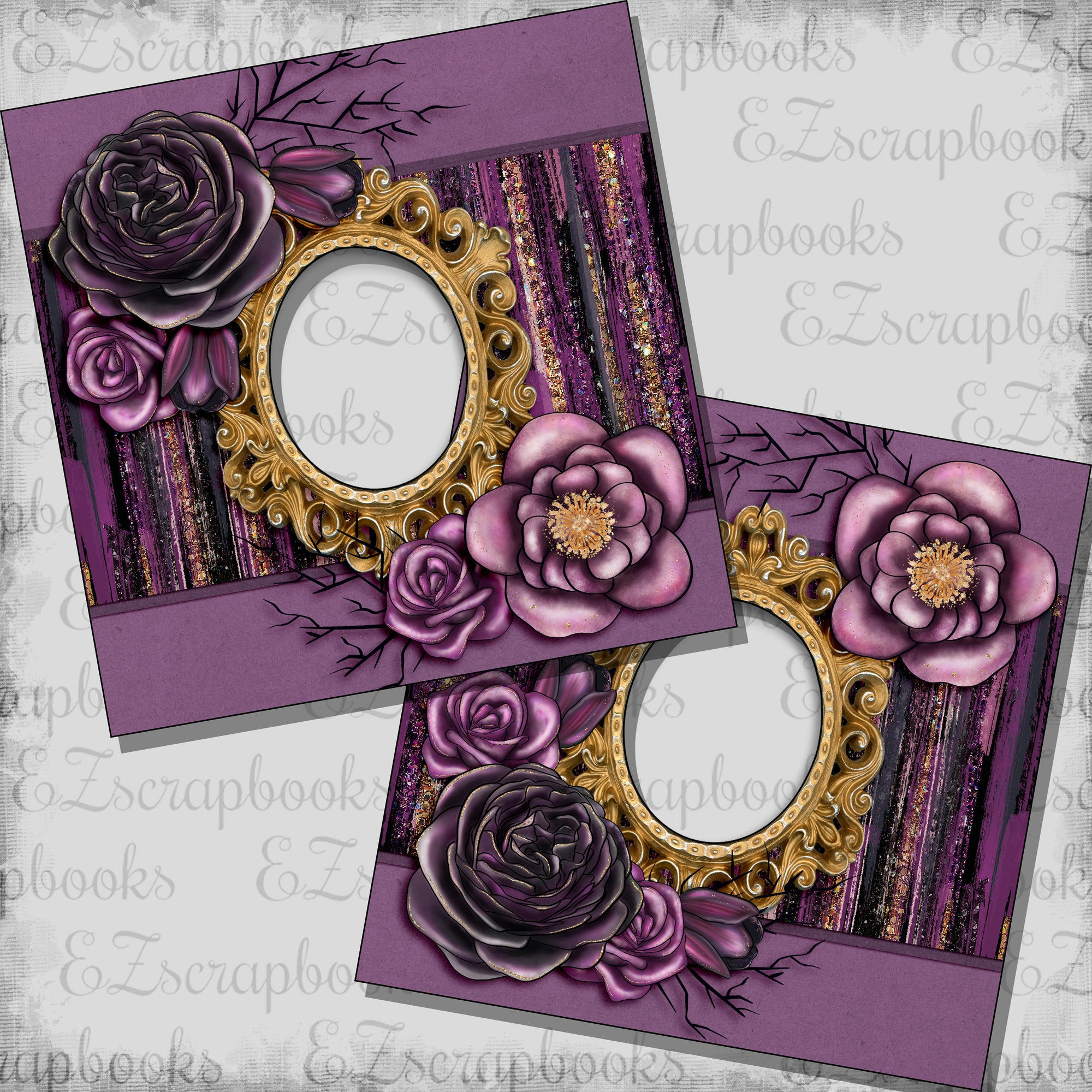 Seahorse - EZ Digital Scrapbook Pages - INSTANT DOWNLOAD – EZscrapbooks