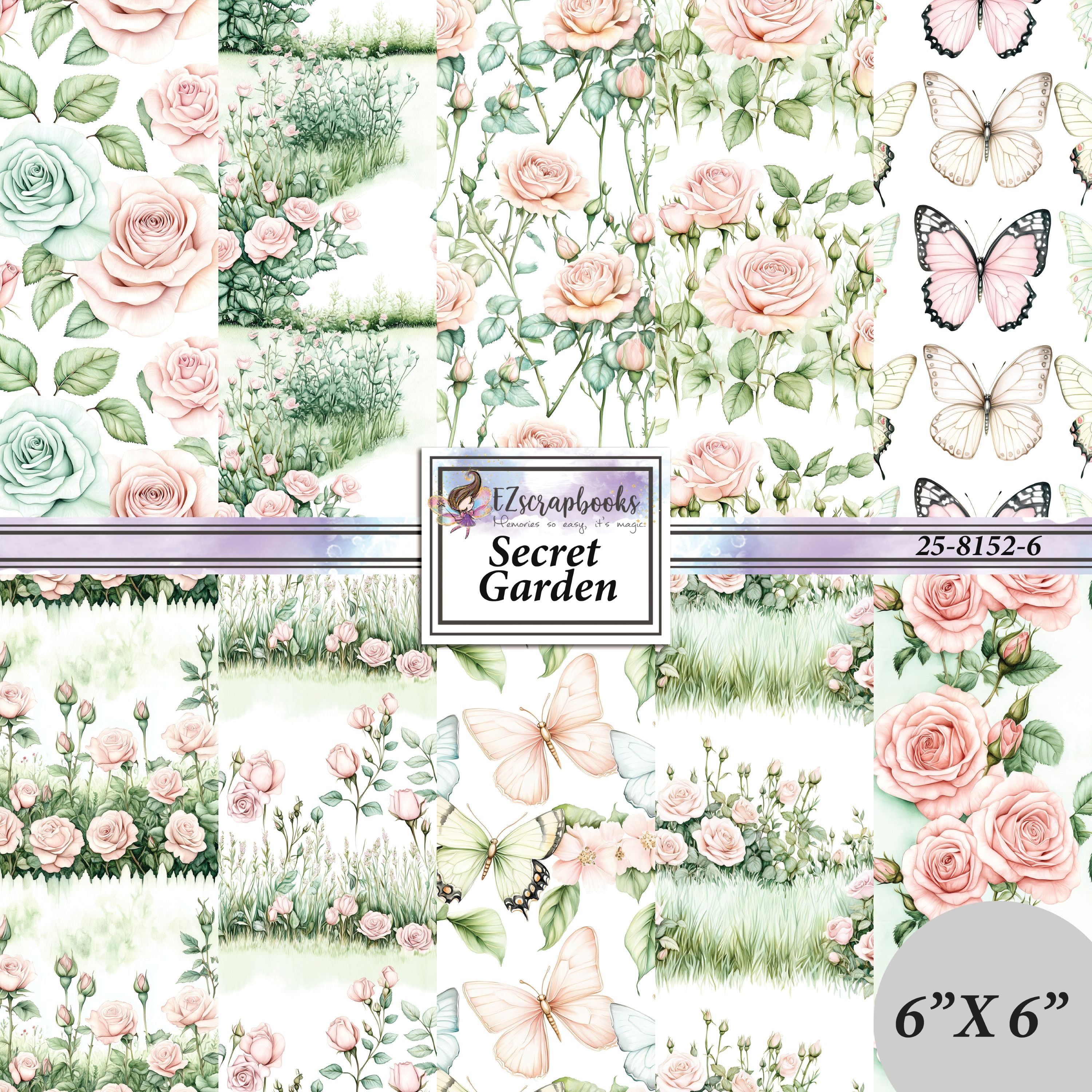 Secret Garden - 6X6 Paper Pack - 25-8152-6 – EZscrapbooks