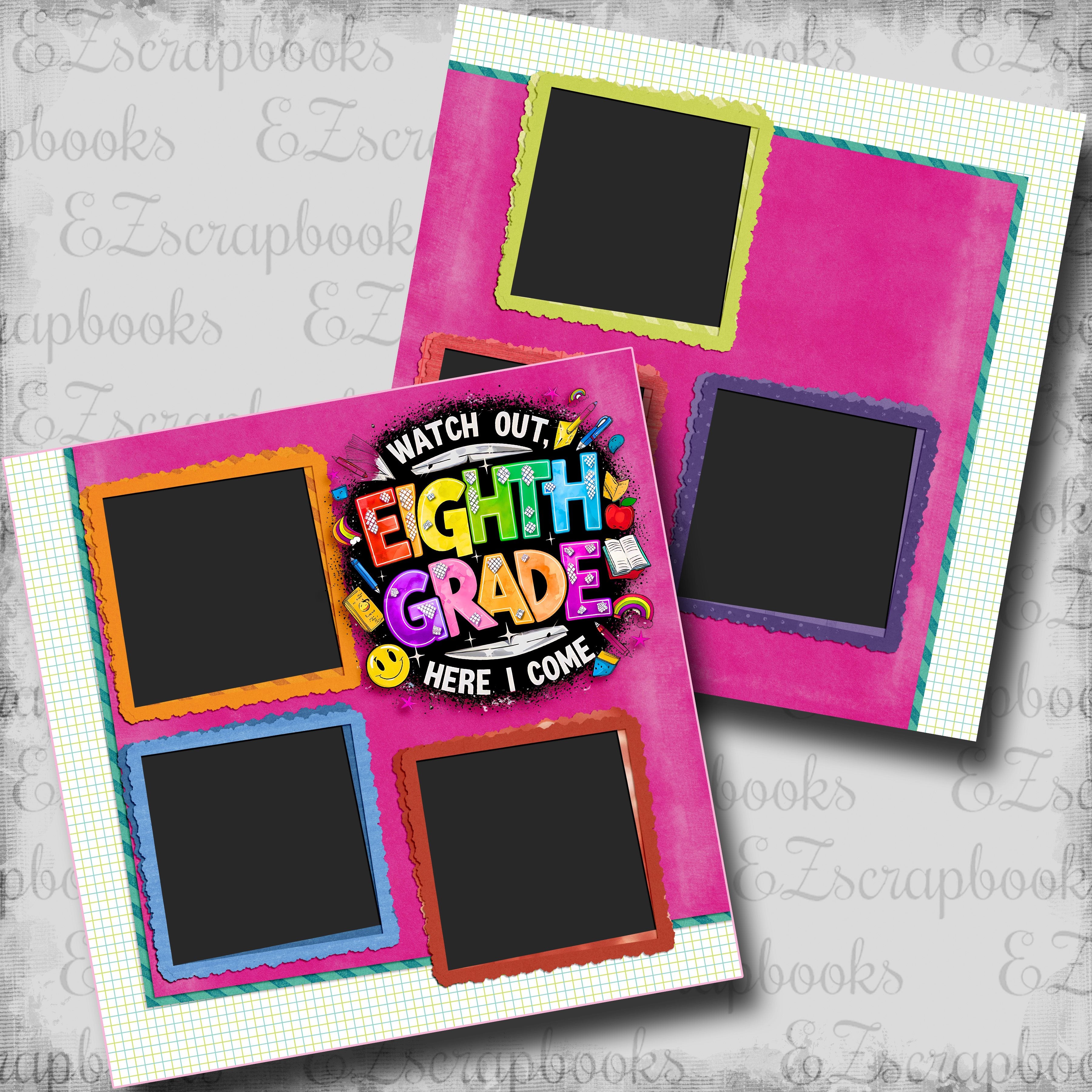 Eighth Grade Girl - Scrapbook Layout - 25-702 – EZscrapbooks