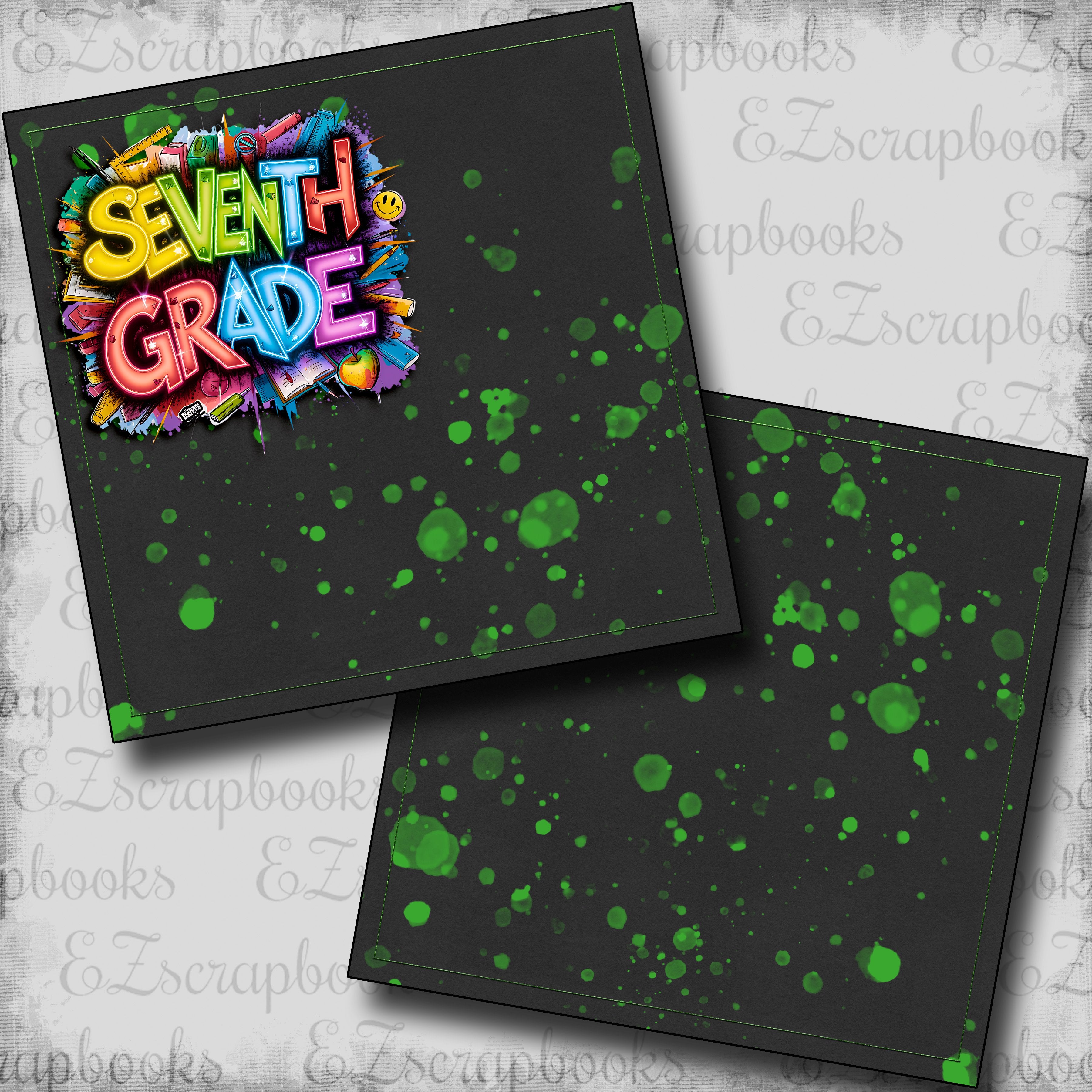 Seventh Grade Boy NPM - Scrapbook Layout - 25-723 – EZscrapbooks