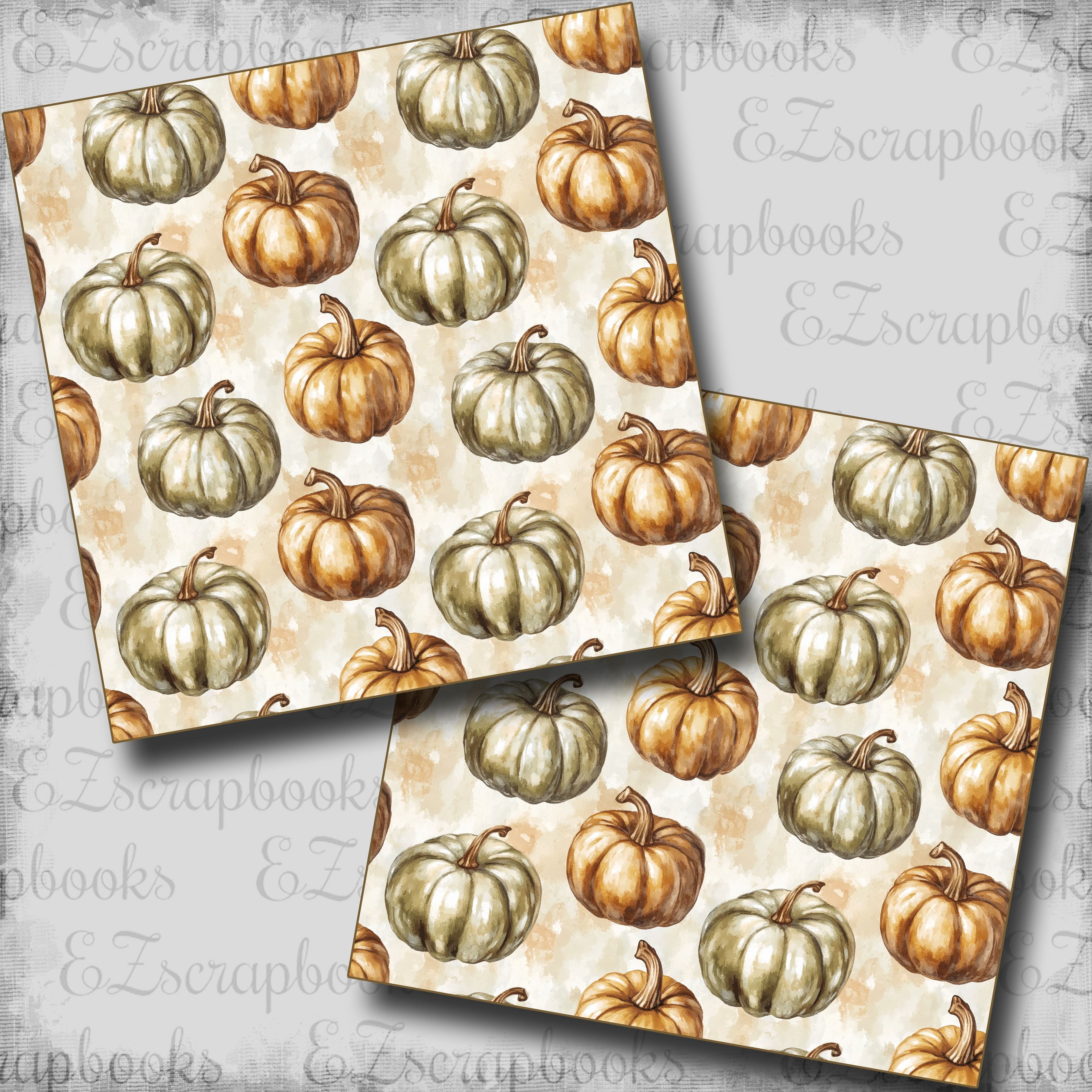 Autumn Gallery Pumpkins - Scrapbook Papers - 25-821 – EZscrapbooks