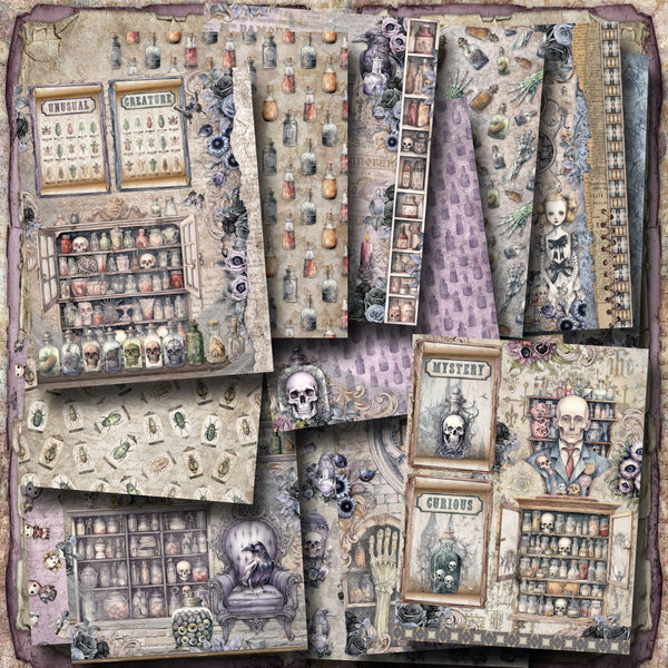 Cabinet of Curiosities Mega Paper Pack - 23-7393 – EZscrapbooks