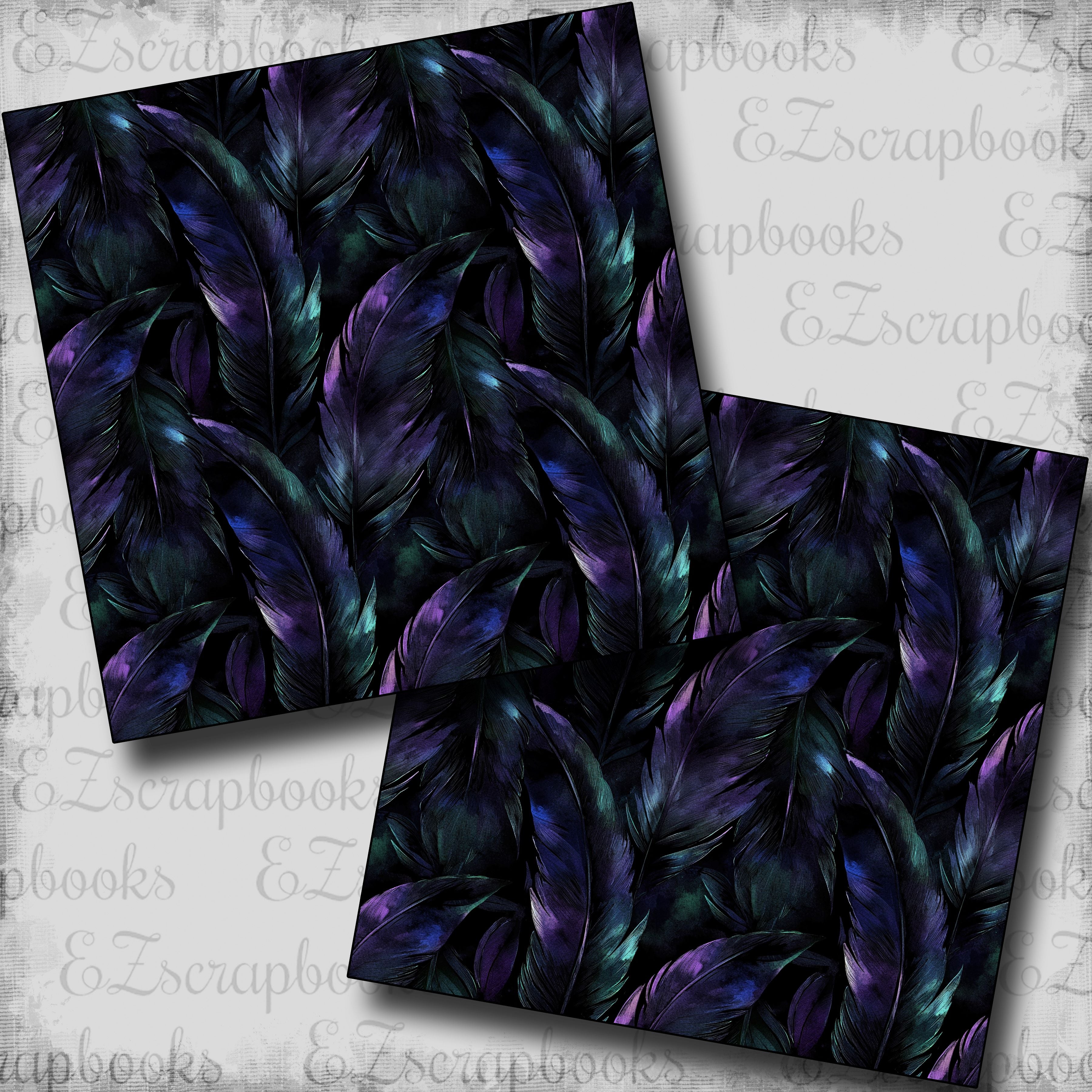 Twilight Feathers - Scrapbook Papers - 25-837 – EZscrapbooks