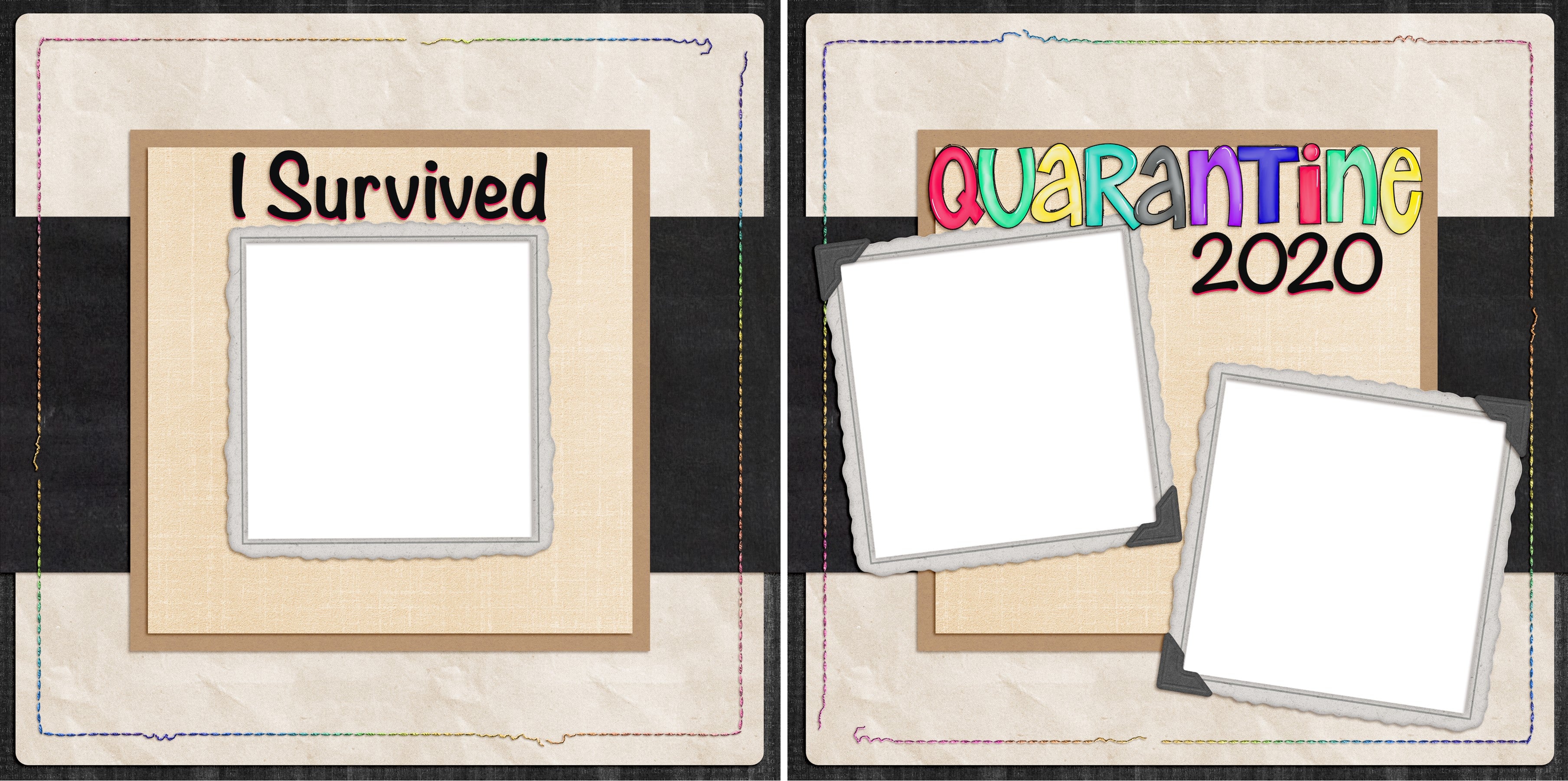 I Survived Quarantine 2020 - Digital Scrapbook Pages - INSTANT DOWNLOA ...