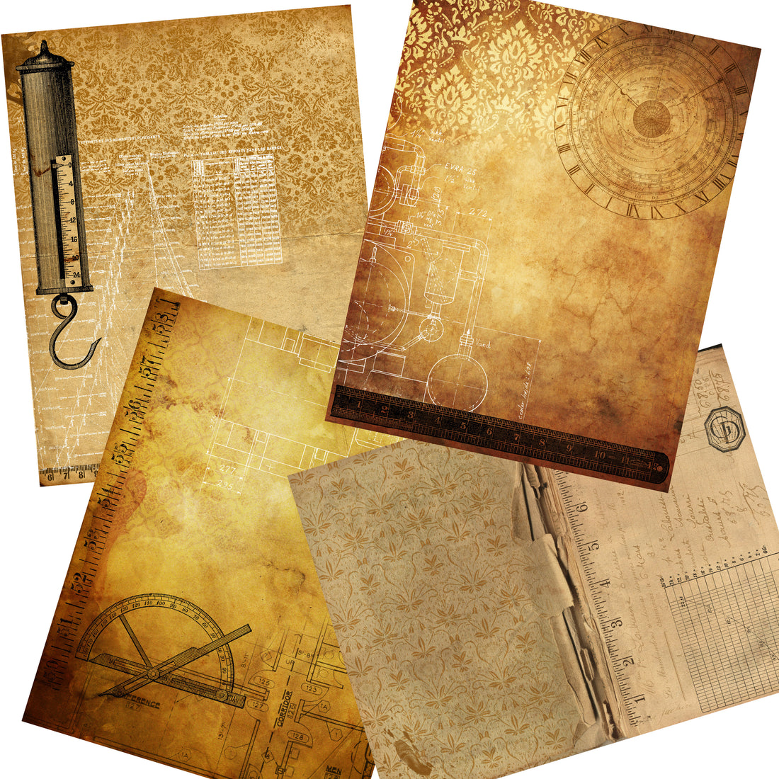 Measuring Journal Paper Pack - 7040 – EZscrapbooks