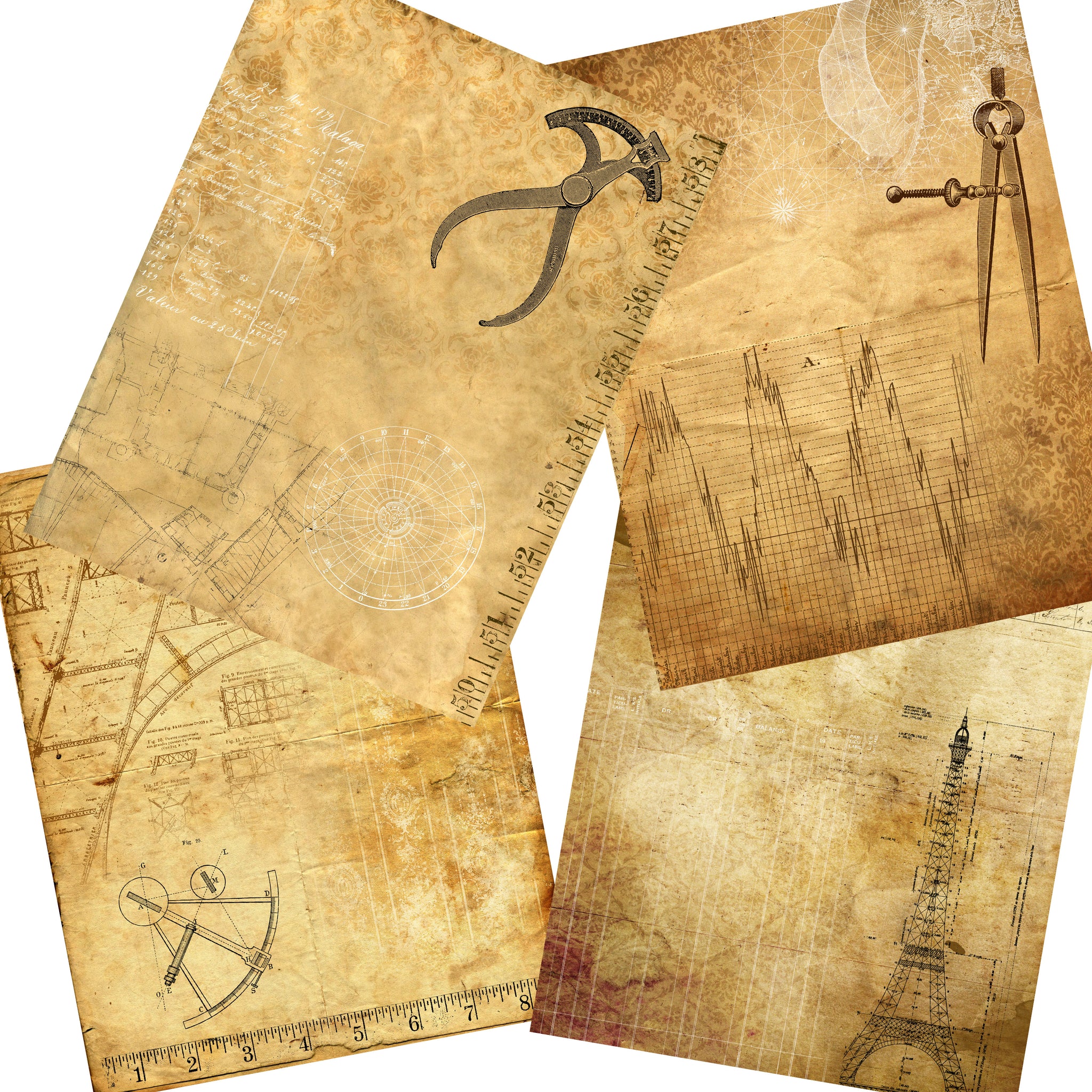 Measuring Journal Paper Pack - 7040 – EZscrapbooks
