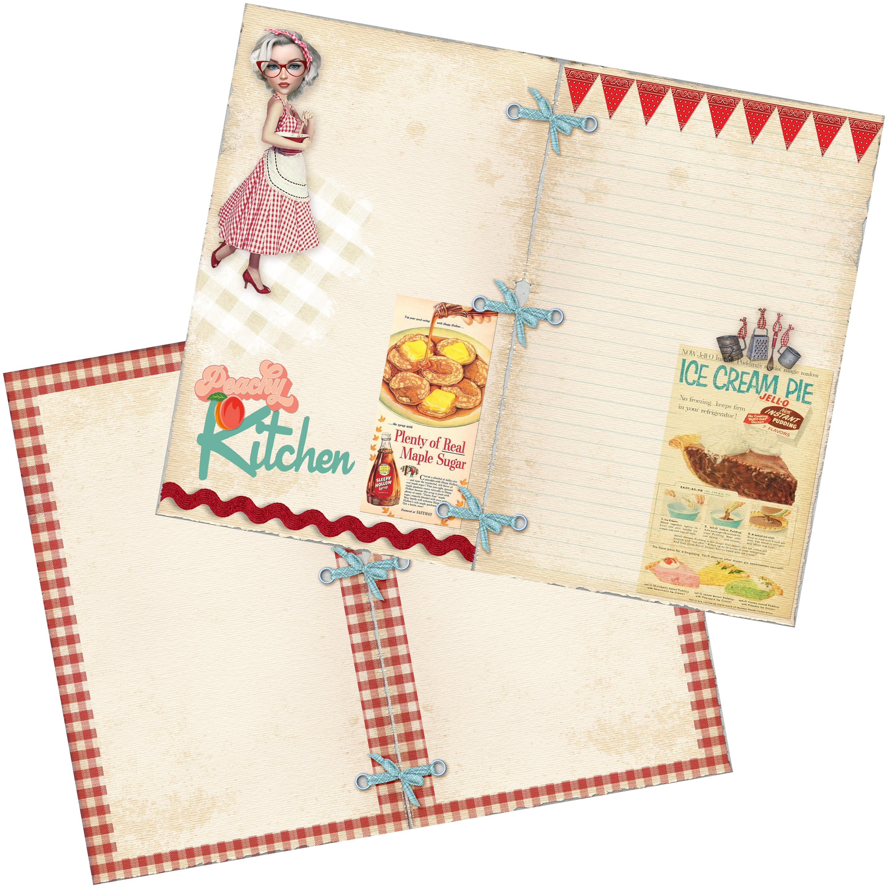 Vintage Recipes Journal DIY - 7085 – EZscrapbooks