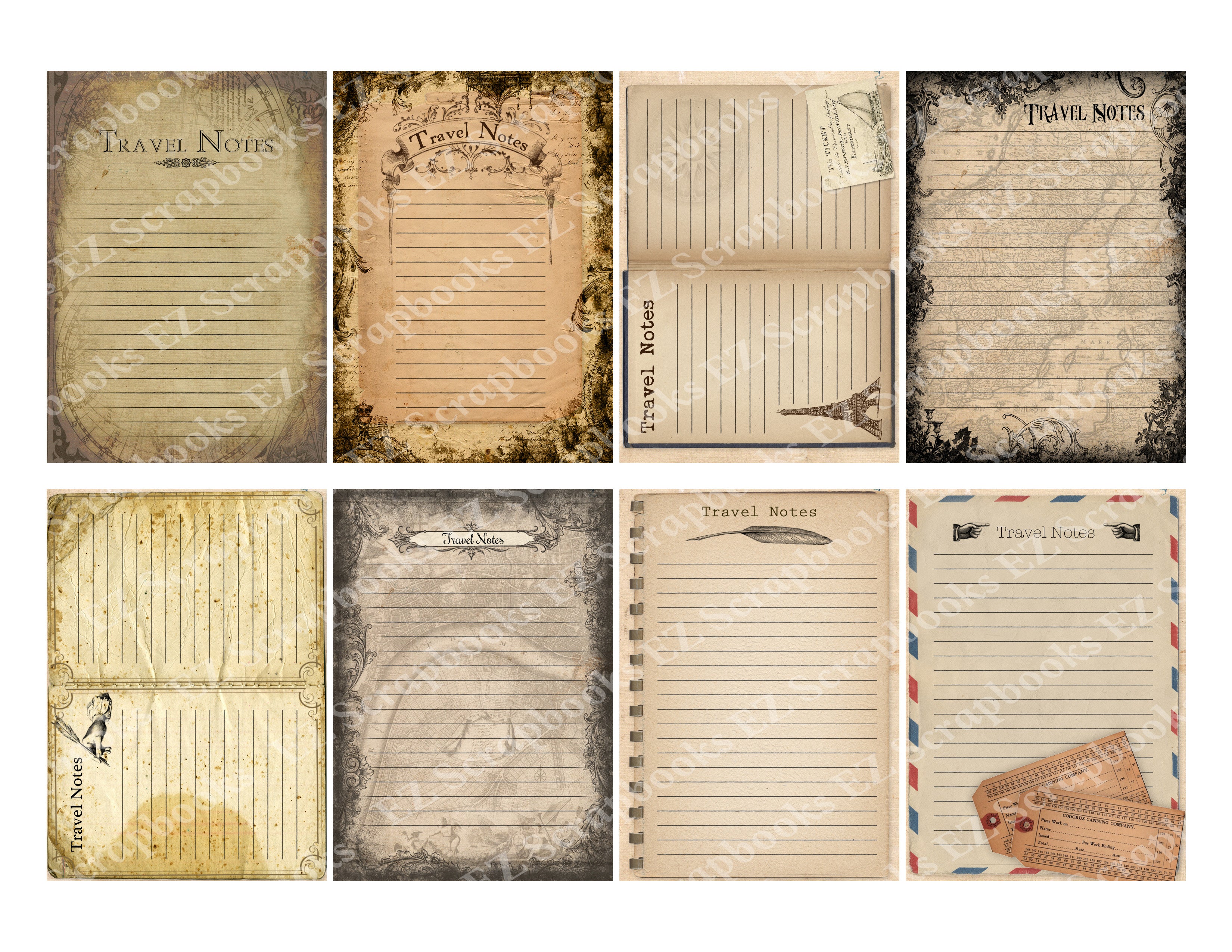 Travel Notes - 9212 – EZscrapbooks