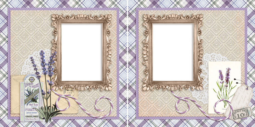 Lavender - Digital Scrapbook Pages - INSTANT DOWNLOAD – EZscrapbooks