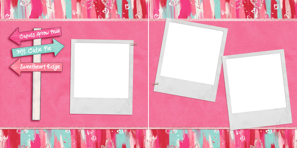 Valentine Signs - Digital Scrapbook Pages - INSTANT DOWNLOAD – EZscrapbooks