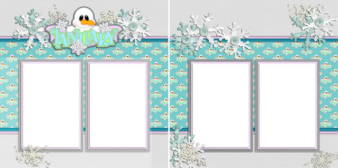 January - Digital Scrapbook Pages - INSTANT DOWNLOAD – EZscrapbooks