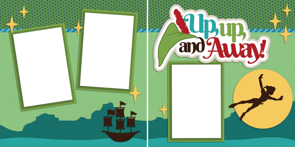 Up Up and Away - Digital Scrapbook Pages - INSTANT DOWNLOAD – EZscrapbooks