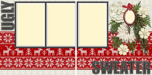 Ugly Sweater Party - Digital Scrapbook Pages - INSTANT DOWNLOAD ...