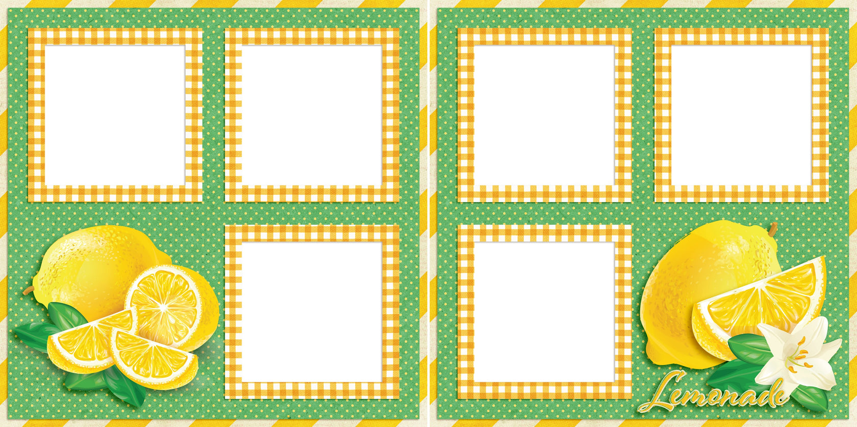 Lemonade - Digital Scrapbook Pages - INSTANT DOWNLOAD – EZscrapbooks