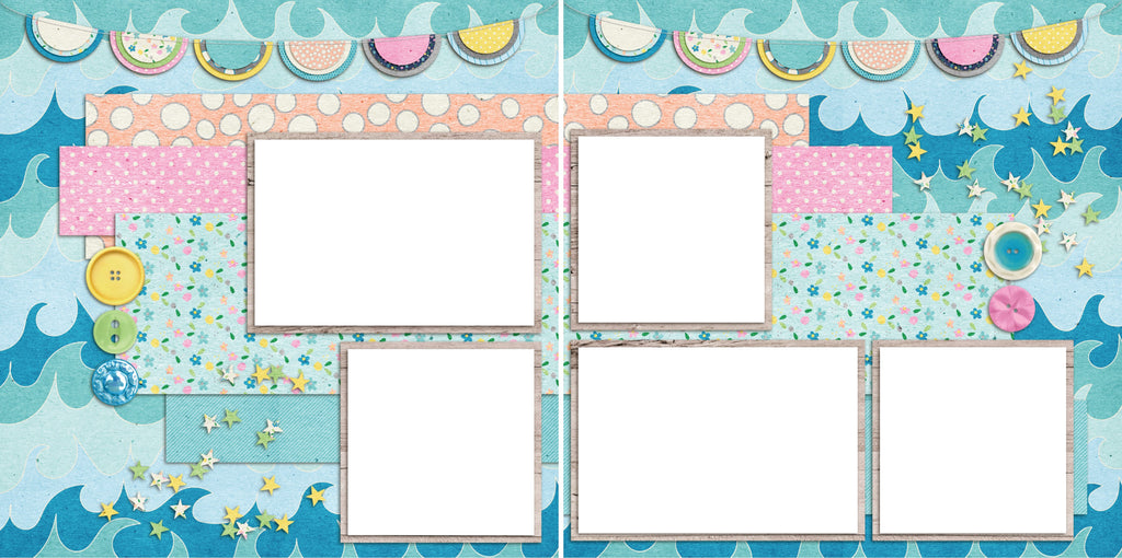 Pool Party -Digital Scrapbook Pages - INSTANT DOWNLOAD – EZscrapbooks