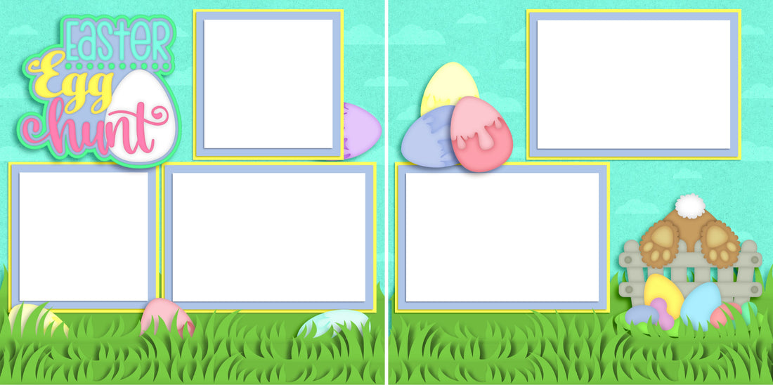 Easter Egg Hunt - Digital Scrapbook Pages - INSTANT DOWNLOAD - 2019 ...