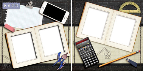 Math Gear - Digital Scrapbook Pages - INSTANT DOWNLOAD - 2019 ...