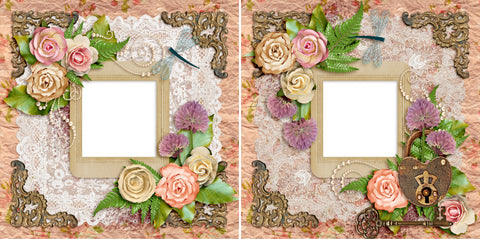 Romantic Roses - Digital Scrapbook Pages - INSTANT DOWNLOAD - 2019 ...