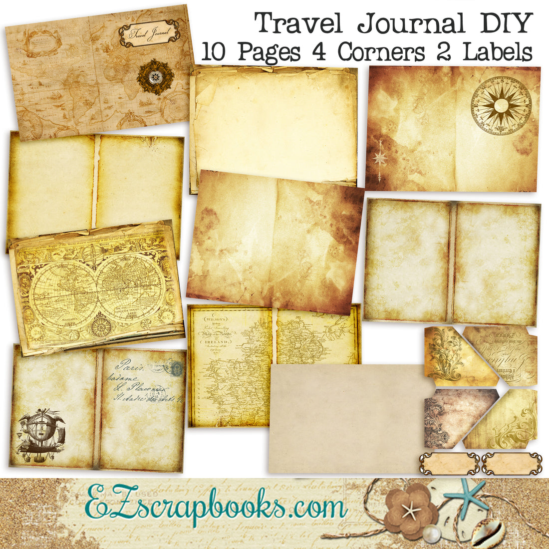 Travel Journal DIY Kit - 7015 – EZscrapbooks